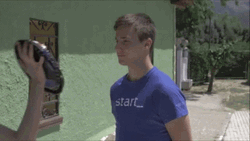 Team Building Woman Smash Icing To Man Face GIF | GIFDB.com