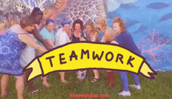Teamwork Makes The Dream Work Team Collaboration GIF | GIFDB.com
