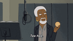 Tee Hee Morgan Freeman Family Guy GIF | GIFDB.com