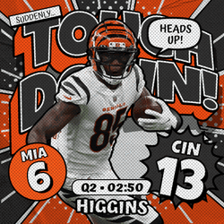 Tee Higgins Heads Up GIF | GIFDB.com
