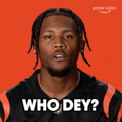 Tee Higgins Who Dey GIF | GIFDB.com