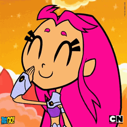Teen Titans Go Starfire Cute Laugh GIF | GIFDB.com