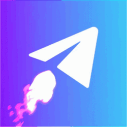Telegram Logo Rocket Animation GIF | GIFDB.com