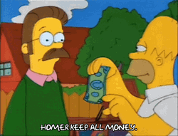 Tempting Homer Keep All Money GIF | GIFDB.com