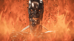 Terminator Skynet Engulfed In Flames GIF | GIFDB.com