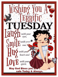 Terrific Tuesday Morning Betty Boop Winking GIF | GIFDB.com