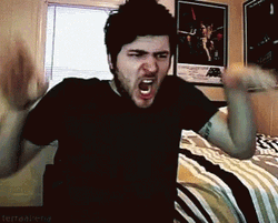 Panicked Man Shouting Terrified GIF | GIFDB.com