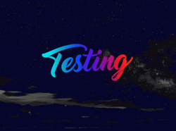 Testing Neon Colorful Word Art GIF | GIFDB.com