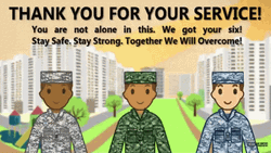 Thank You For Your Service Stay Safe Salute GIF | GIFDB.com