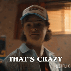 That's Crazy Stranger Things Dustin Henderson GIF | GIFDB.com