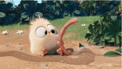 The Angry Bird Movie Hugging The Worm GIF | GIFDB.com