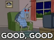 The Family Guy Series Cockroach Good Good GIF | GIFDB.com