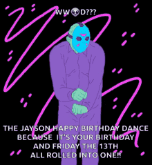 The Jayson Happy Friday The 13th Dance GIF | GIFDB.com