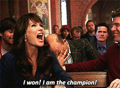 The League Happy Woman Won GIF | GIFDB.com