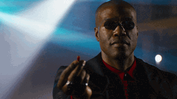 The Matrix Resurrection Morpheus Meditating Meme GIF | GIFDB.com