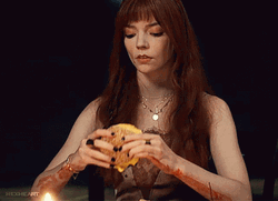 The Menu Margot Eat Burger GIF | GIFDB.com