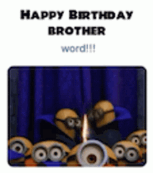The Minions Happy Birthday Bro GIF | GIFDB.com
