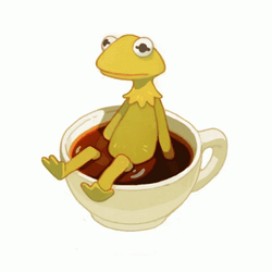 The Muppets Kermit In Cup Of Tea GIF | GIFDB.com