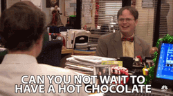The Office Christmas Hot Chocolate GIF | GIFDB.com