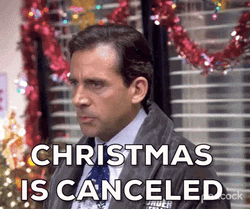 The Office Michael Christmas Is Cancelled GIF | GIFDB.com