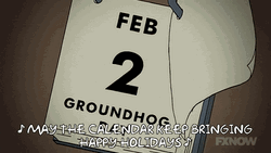 The Simpsons Calendar Turning To February 14 GIF | GIFDB.com
