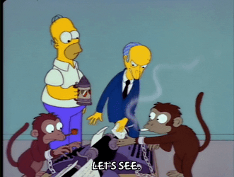 The Simpsons Monkey Computer GIF | GIFDB.com