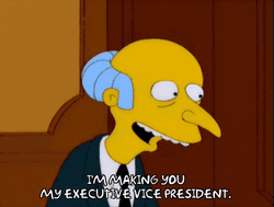 The Simpsons Sitcom Mr. Burns Giving Promotion GIF | GIFDB.com