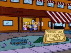The Simpsons Sitcom Springfield Retirement Castle GIF | GIFDB.com