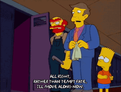 The Simpsons Tempting I'll Move Along GIF | GIFDB.com