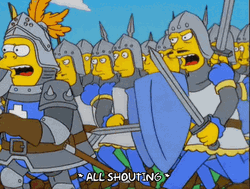 The Simpsons War In Full Send GIF | GIFDB.com