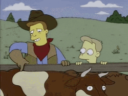 The Simpsons Where's The Beef In The Farm GIF | GIFDB.com