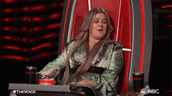 The Voice Judge Singer Kelly Clarkson Shaking My Head Reaction GIF ...