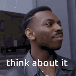 Thinking Meme Man Says Think About It GIF | GIFDB.com