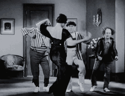 Three Stooges Crazy Freestyle Dance GIF | GIFDB.com