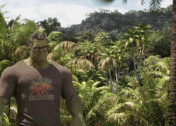 Throwing Coconut Tree On Hulk GIF | GIFDB.com