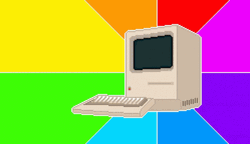 Throwing Computer Rainbow Animation GIF | GIFDB.com