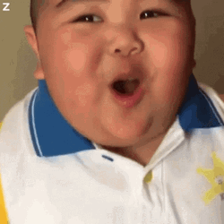 Thumb Up Chubby Kid GIF | GIFDB.com