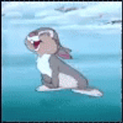Thumper Stomping Feet On Ice GIF | GIFDB.com