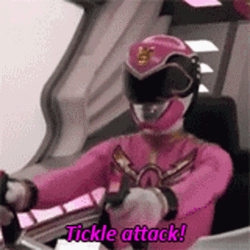 Tickle Attack Pink Ranger GIF | GIFDB.com