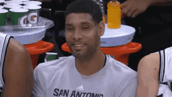 Tim Duncan Bench Smile Nba GIF | GIFDB.com