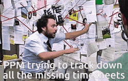 Timesheet All Over The Room Meme GIF | GIFDB.com