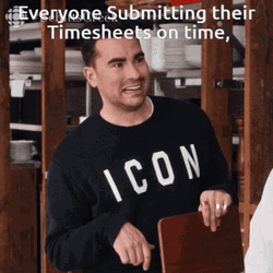 Timesheet David Rose Schitts Creek GIF | GIFDB.com