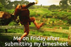 Timesheet Frodo The Hobbit Running GIF | GIFDB.com
