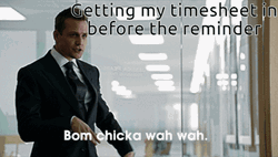 Timesheet Harvey Specter Suits Guitar Pretend Playing GIF | GIFDB.com