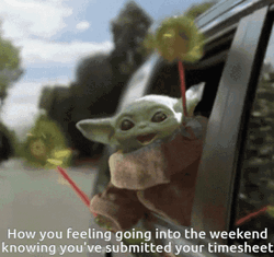 Timesheet Yoda Wind Vane Car Ride GIF | GIFDB.com
