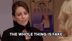 Tina Fey The Whole Thing Is Staged GIF | GIFDB.com