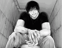 Toji Fushiguro Monochromatic Moving Art GIF | GIFDB.com