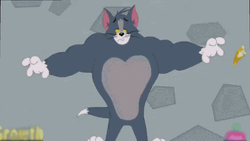 Tom And Jerry Hunk Body Shrunk Deflating GIF | GIFDB.com