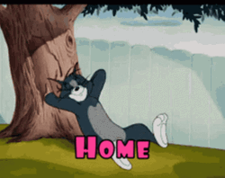 Tom Cat Resting And Relaxing At Home GIF | GIFDB.com