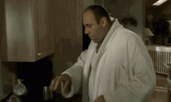 Tony Soprano In Kitchen GIF | GIFDB.com